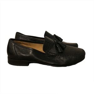 Magnanni | Shoes | Magnanni Mens Black Leather Ostrich Skin Loafers ...